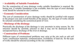 Cross drainage work | PPTX