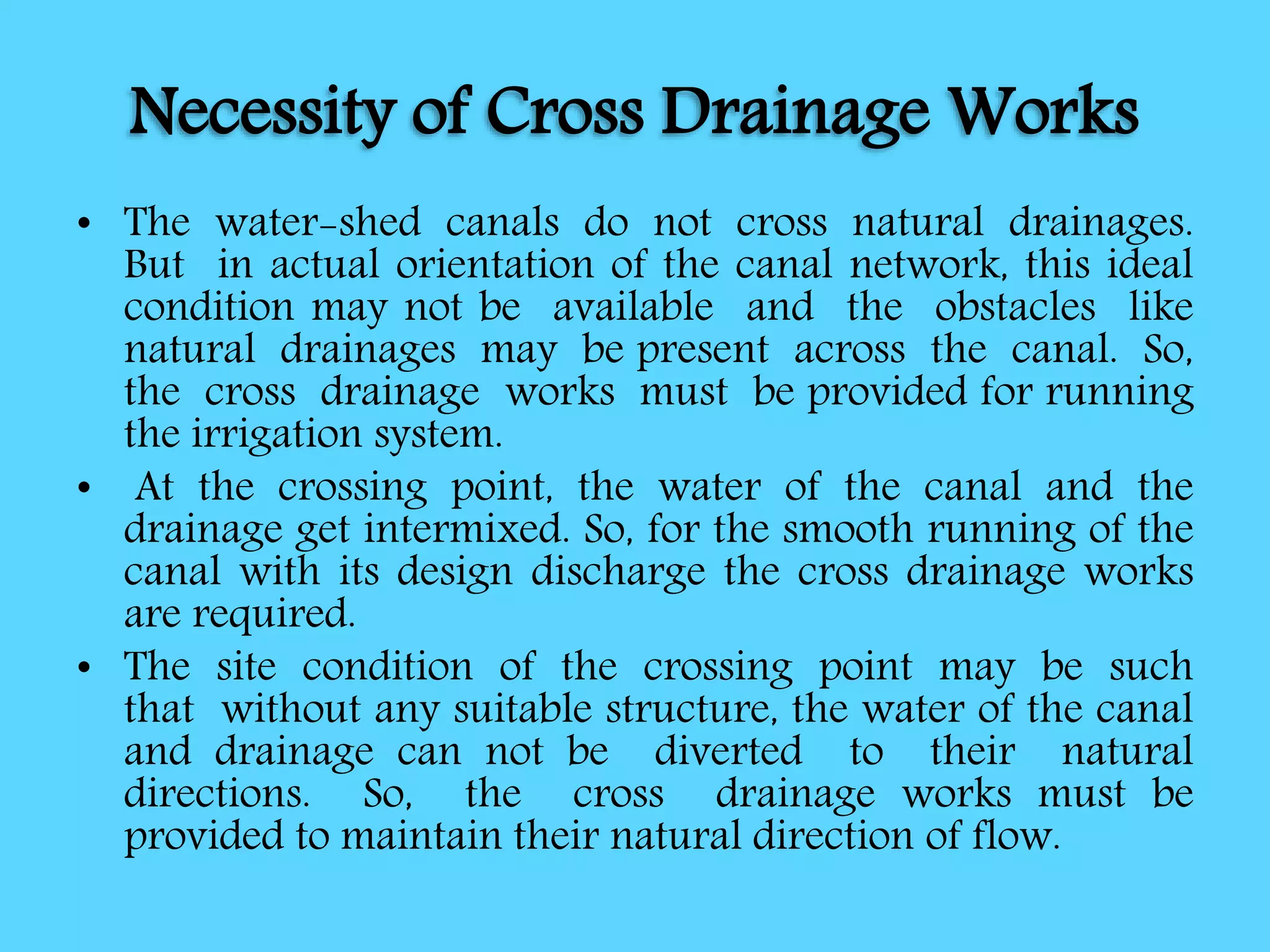 Cross Drainage Works | PPTX