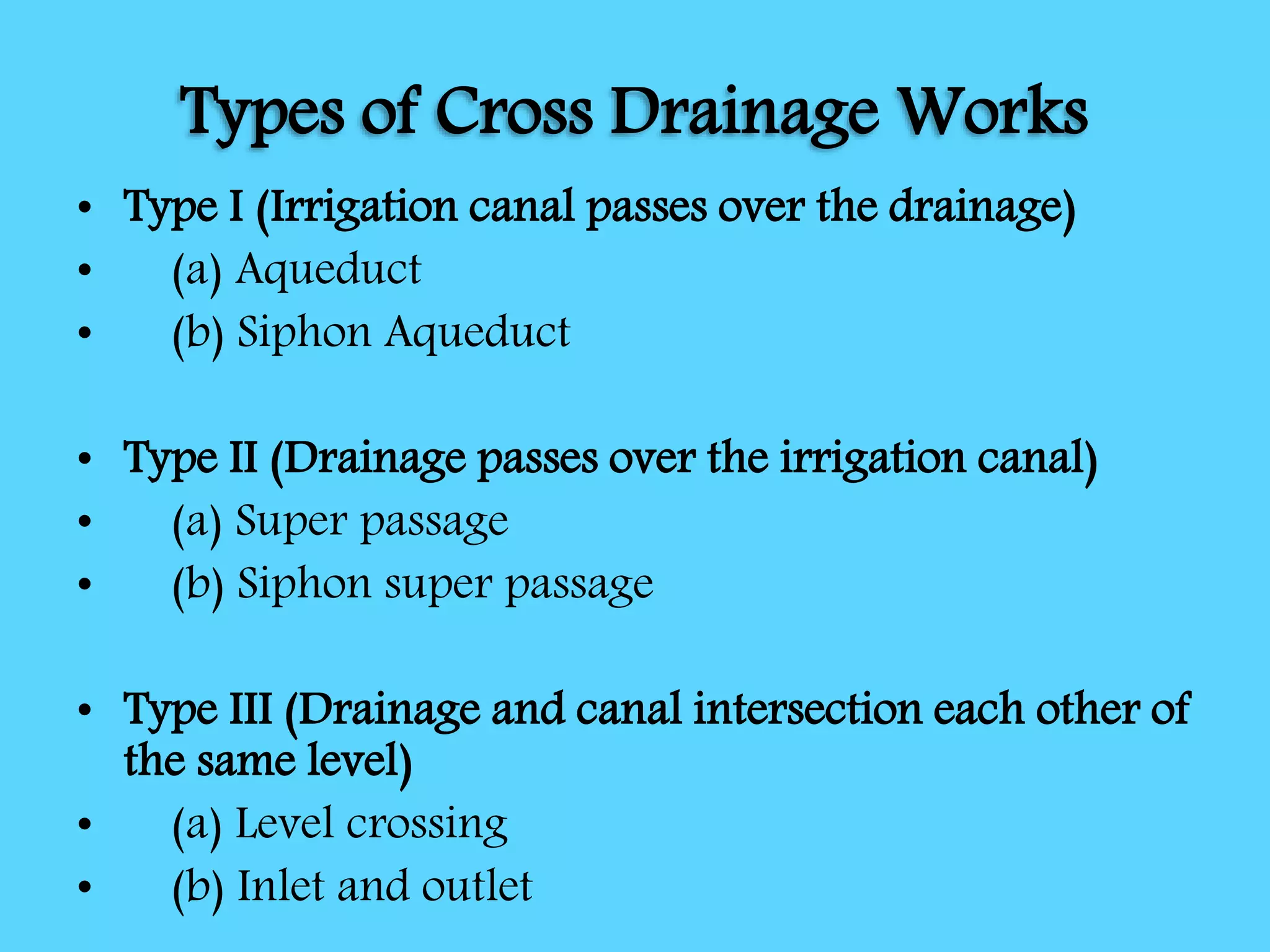 Cross Drainage Works | PPTX