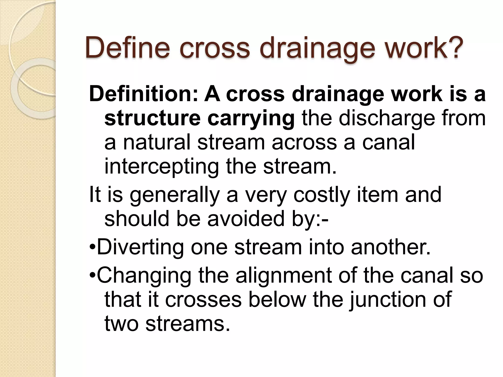 Cross drainage works | PPTX