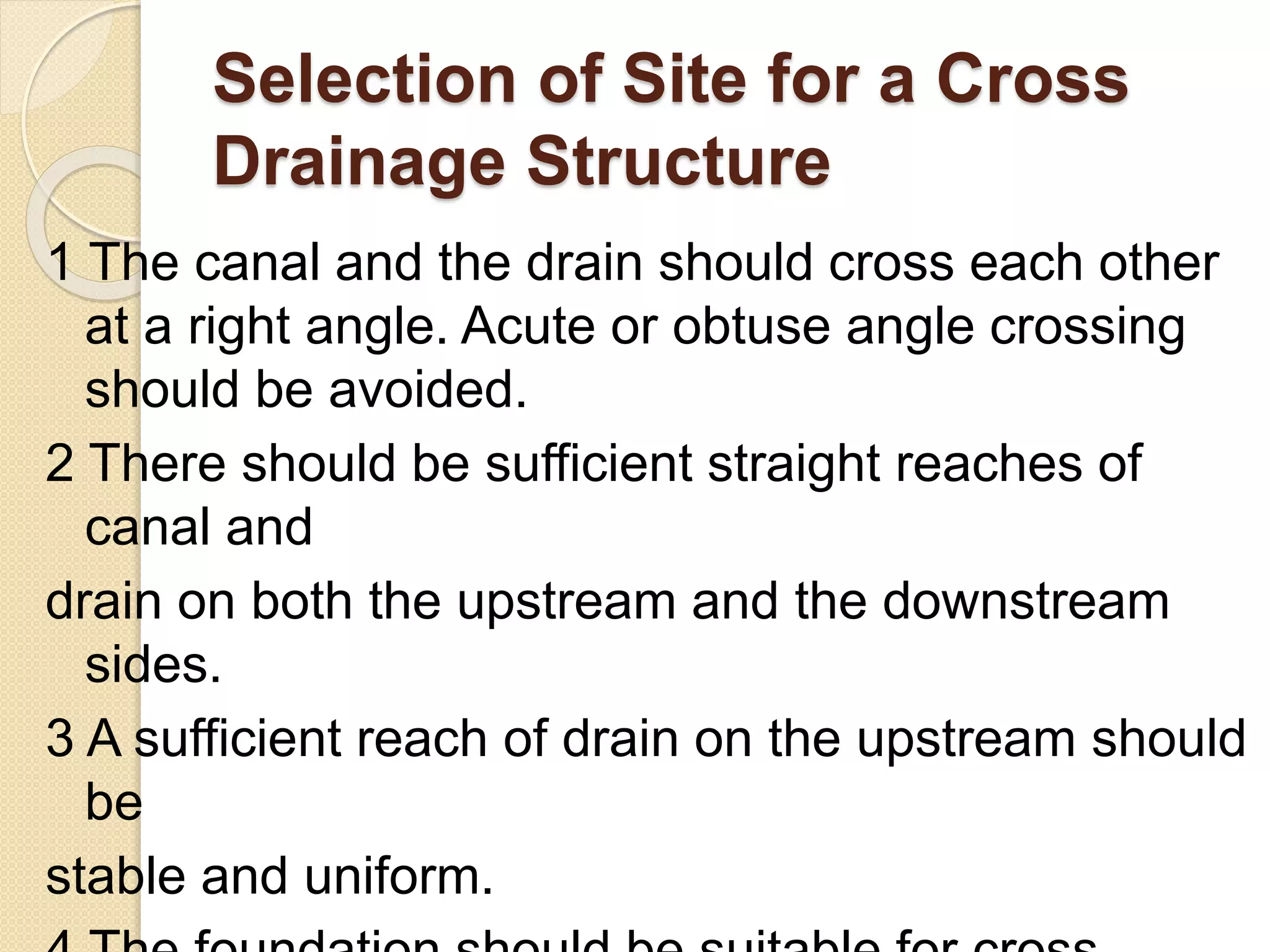 Cross drainage works | PPTX