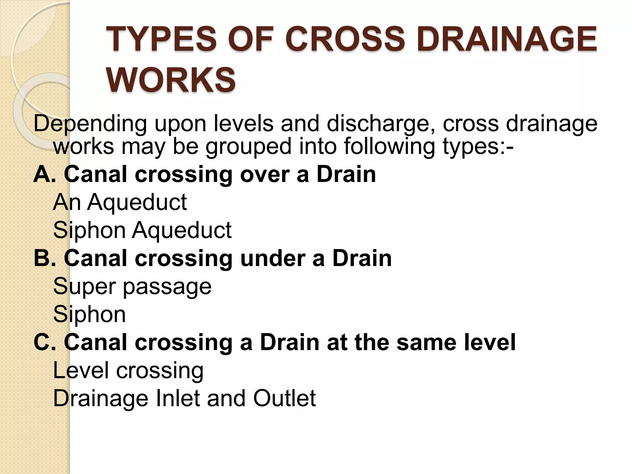 Cross drainage works | PPTX