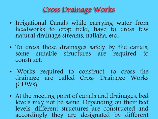 Crossdrainageworks | PPT