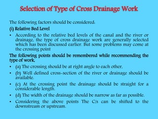 Crossdrainageworks | PPT
