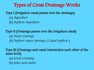 Crossdrainageworks | PPT