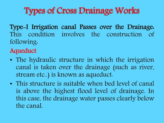 Crossdrainageworks | PPT