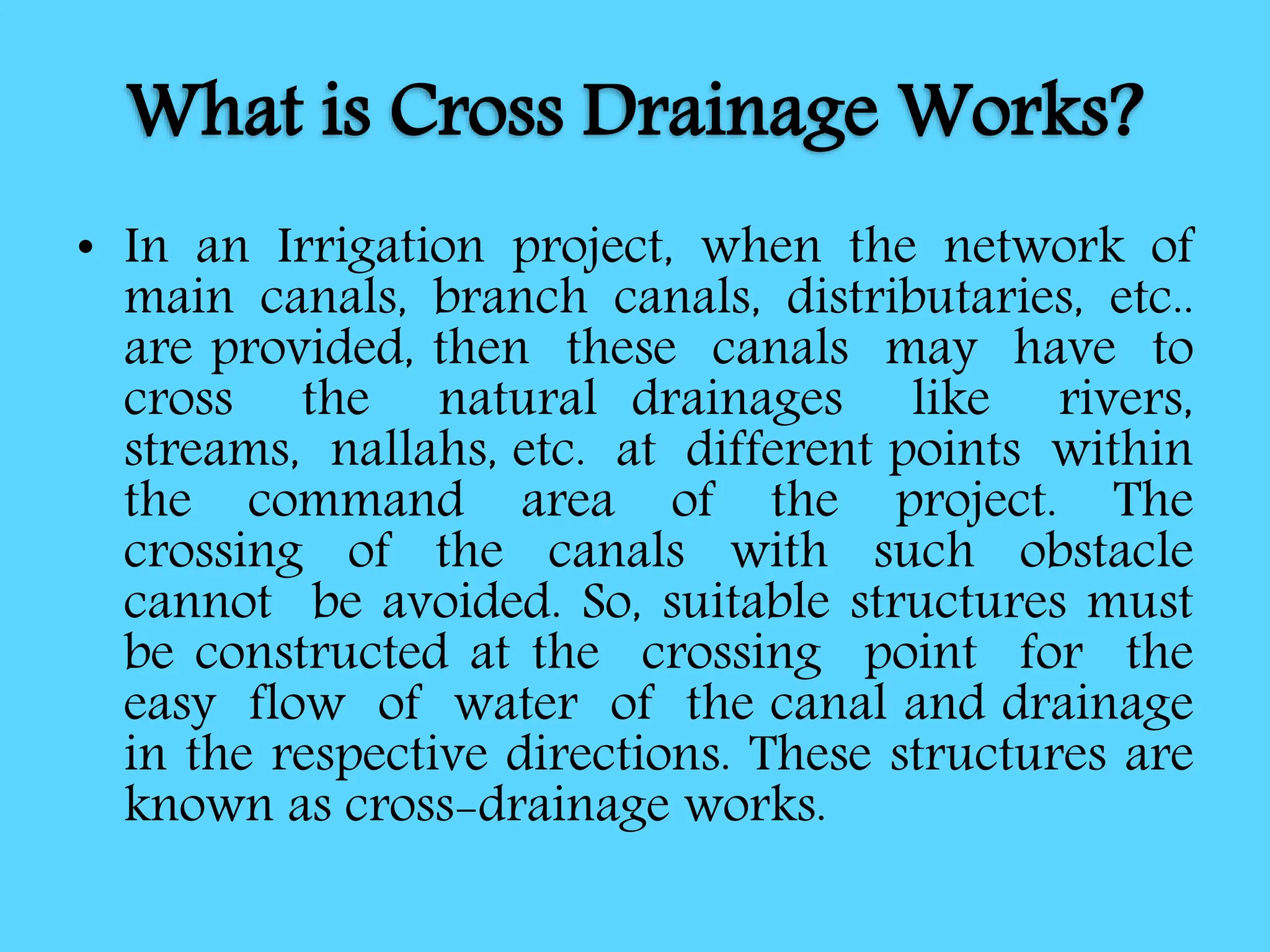 CROSS DRAINAGE WORKS _ MODULE III.pdf CROSS DRAINAGE WORKS _ MODULE III.pdf
