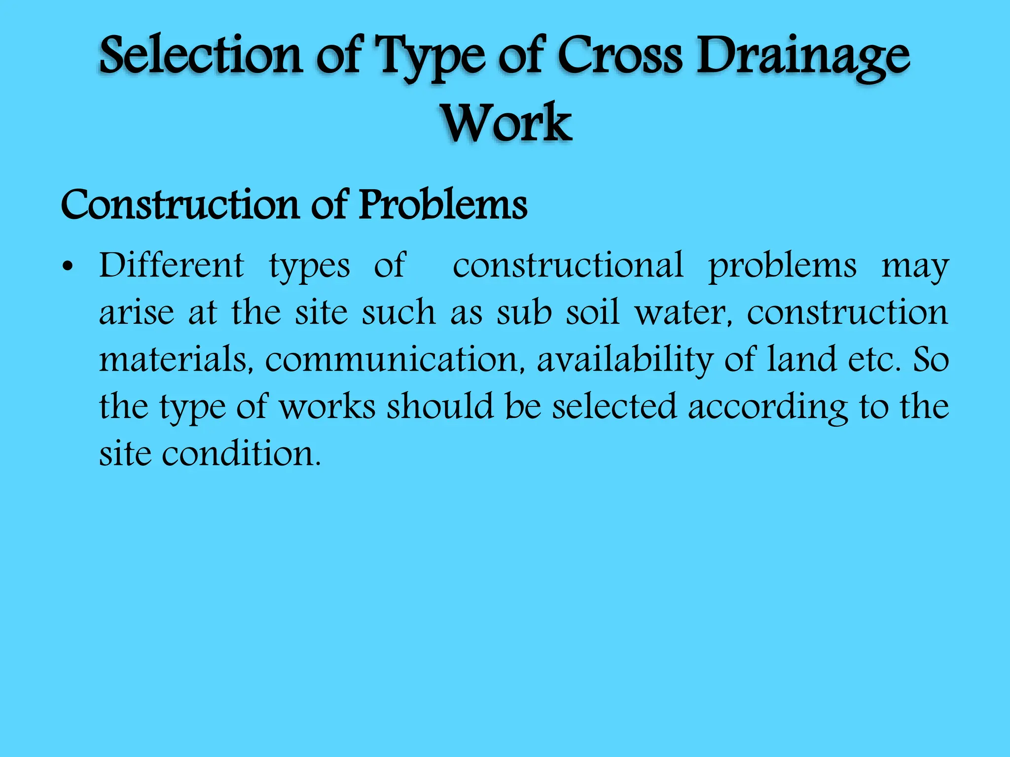 CROSS DRAINAGE WORKS _ MODULE III.pdf CROSS DRAINAGE WORKS _ MODULE III.pdf