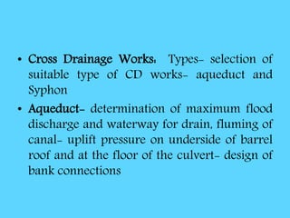 CROSS DRAINAGE WORKS _ MODULE III.pdf CROSS DRAINAGE WORKS _ MODULE III.pdf