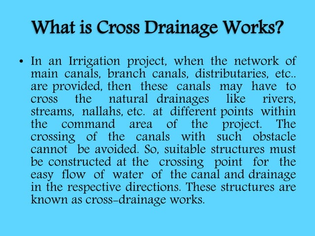 CROSS DRAINAGE WORKS _ MODULE III.pdf CROSS DRAINAGE WORKS _ MODULE III.pdf