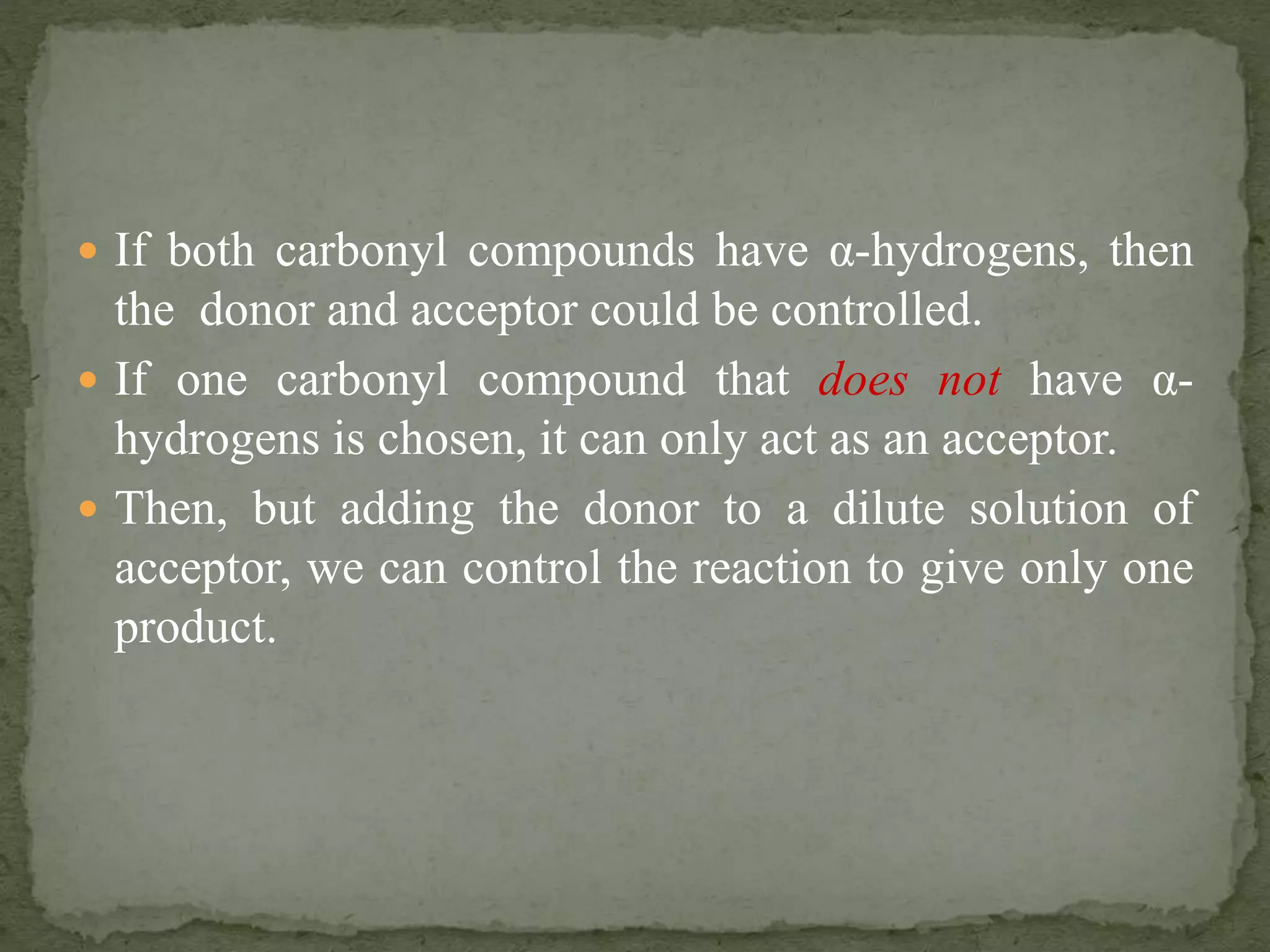 Crossed Aldol Condensation | PPT