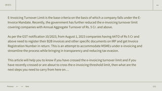 Crossed the e-invoicing turnover limit Here are 5 things to do next!.pptx