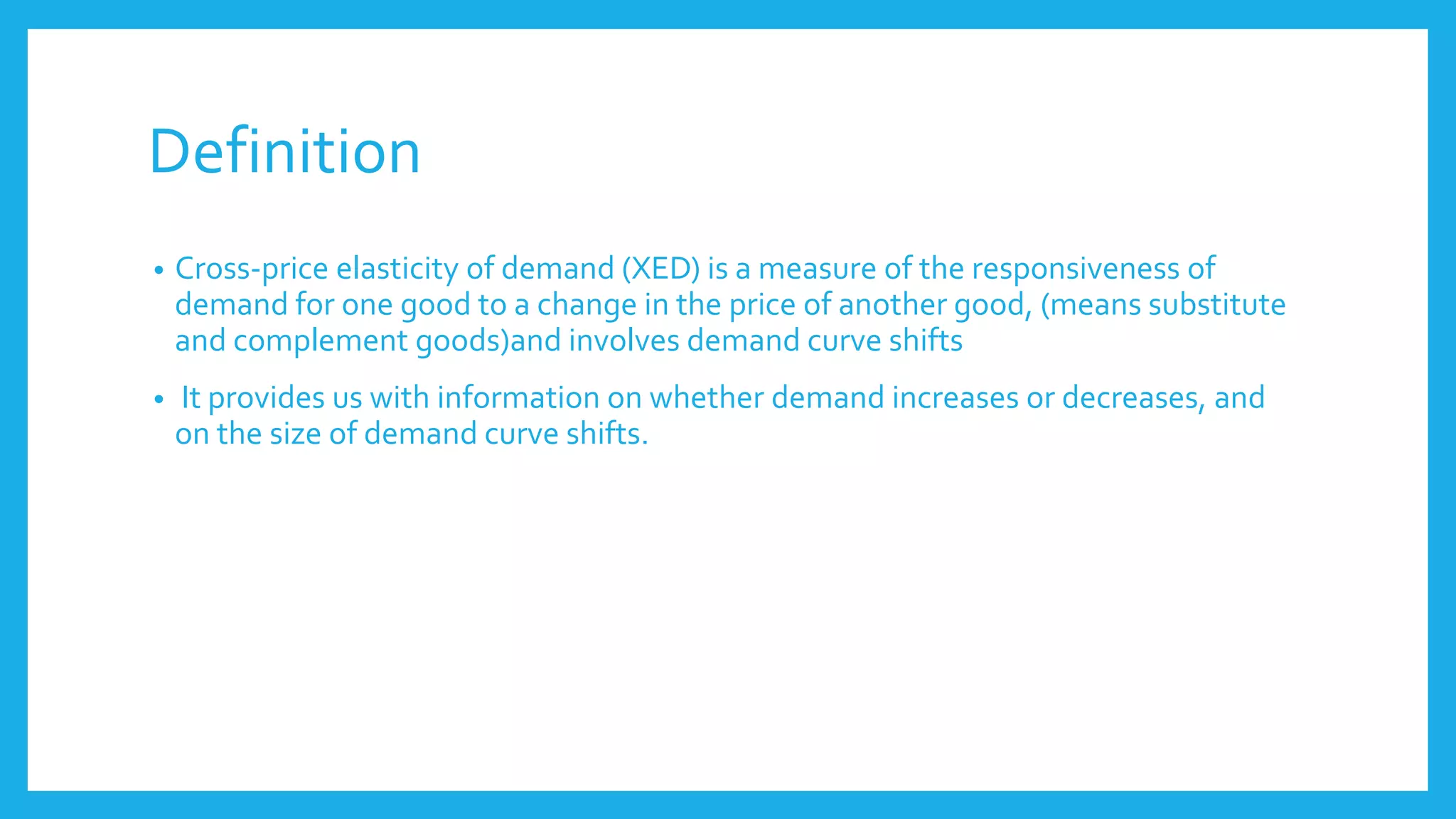 Cross elasticity of demand | PPTX