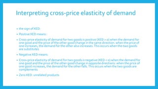 Cross elasticity of demand | PPTX