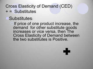 Cross elasticity of demand | PPTX