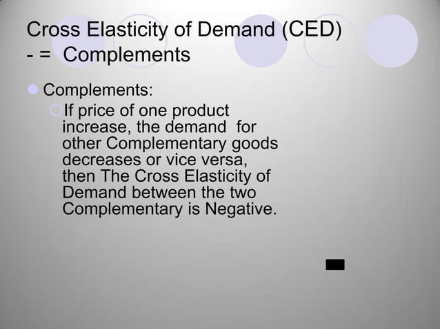Cross elasticity of demand | PPTX