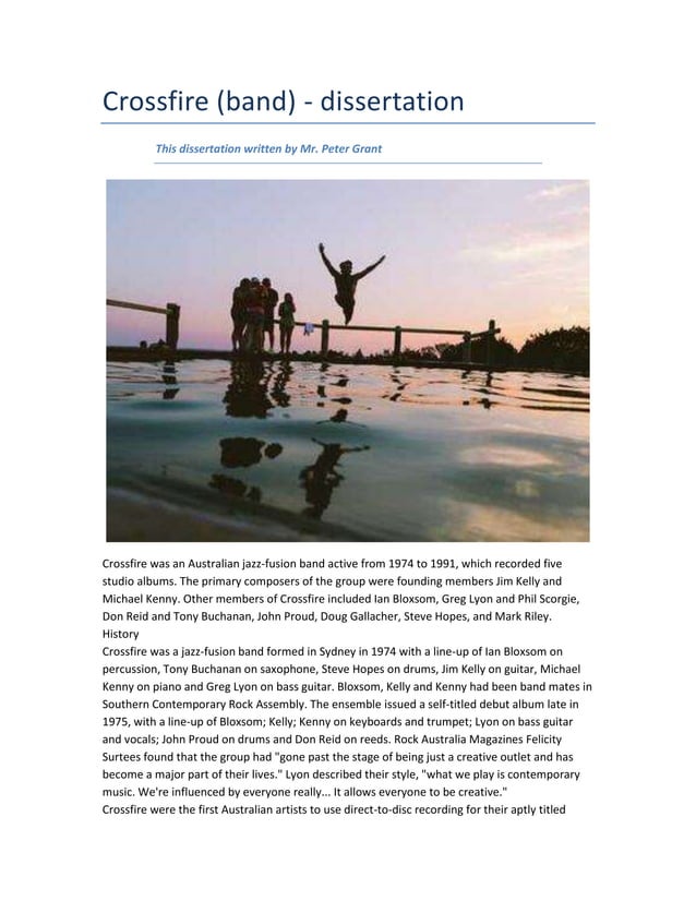 Crossfire (band) - dissertation.docx