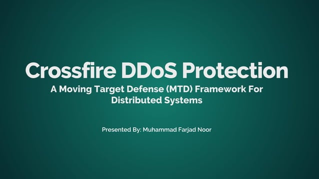 Crossfire DDoS Protection | PPT