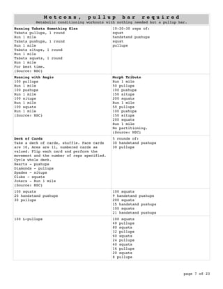 Crossfit Bodyweight WODs | PDF