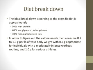 Crossfit diet for women | PPT