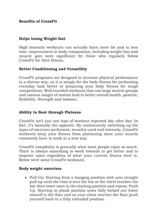 Cross fit docs 2- | PDF