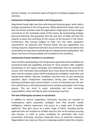 Cross-Functional Collaboration In Recruitment | PDF