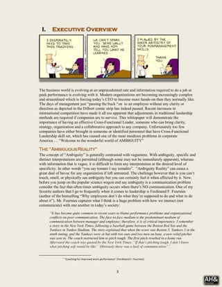 CROSS FUNCTIONAL LEADERSHIP WHITEPAPER | PDF