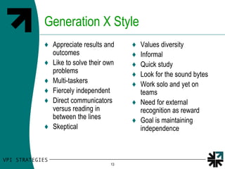 Cross Generation Learning Styles | PPTX | Education