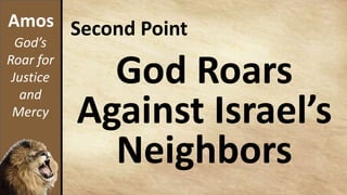 Amos_God's Roar for Justice and Mercy_Crosshairs | PPTX