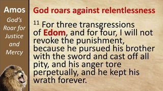 Amos_God's Roar for Justice and Mercy_Crosshairs | PPTX