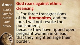 Amos_God's Roar for Justice and Mercy_Crosshairs | PPTX