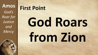 Amos_God's Roar for Justice and Mercy_Crosshairs | PPTX