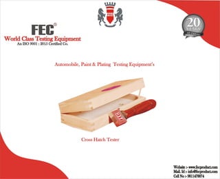 Cross hatch tester | PDF