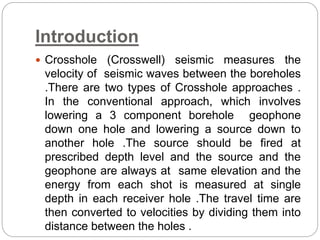 Cross hole shear wave test | PPTX