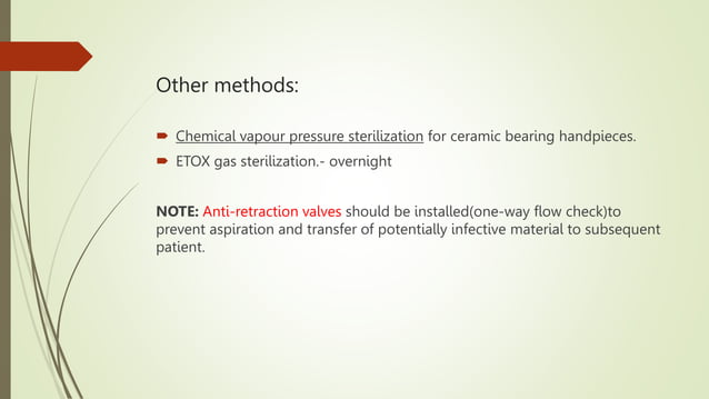 Cross Infection Control in operative dentistry and endodontics .pptx ...