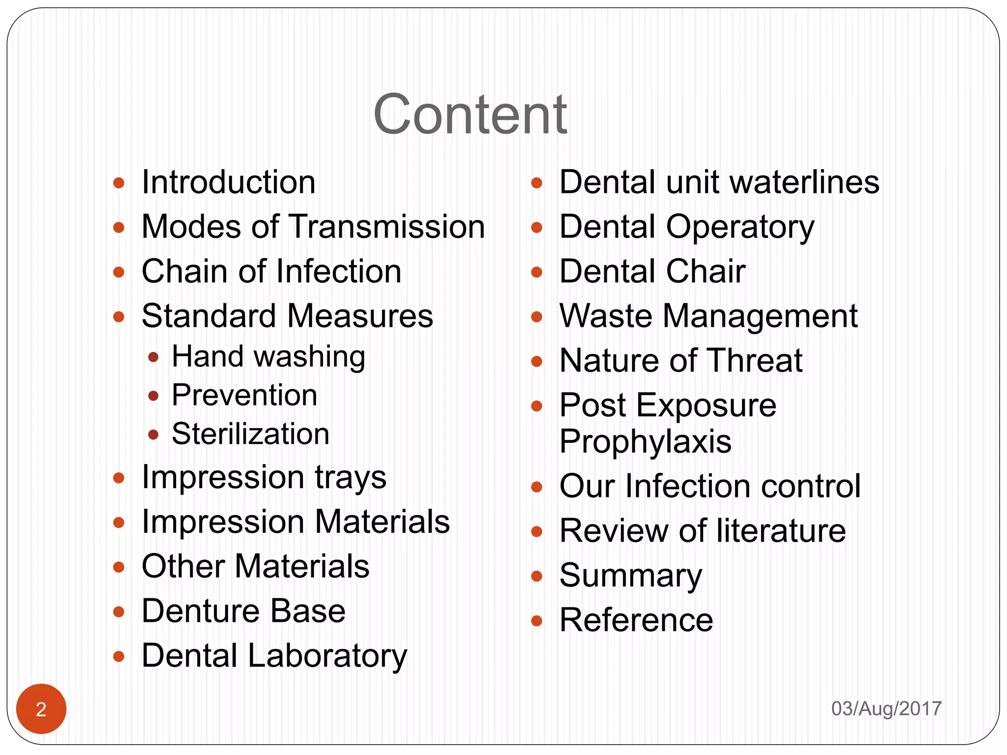 Cross Infection control in Prosthodontics.pptx