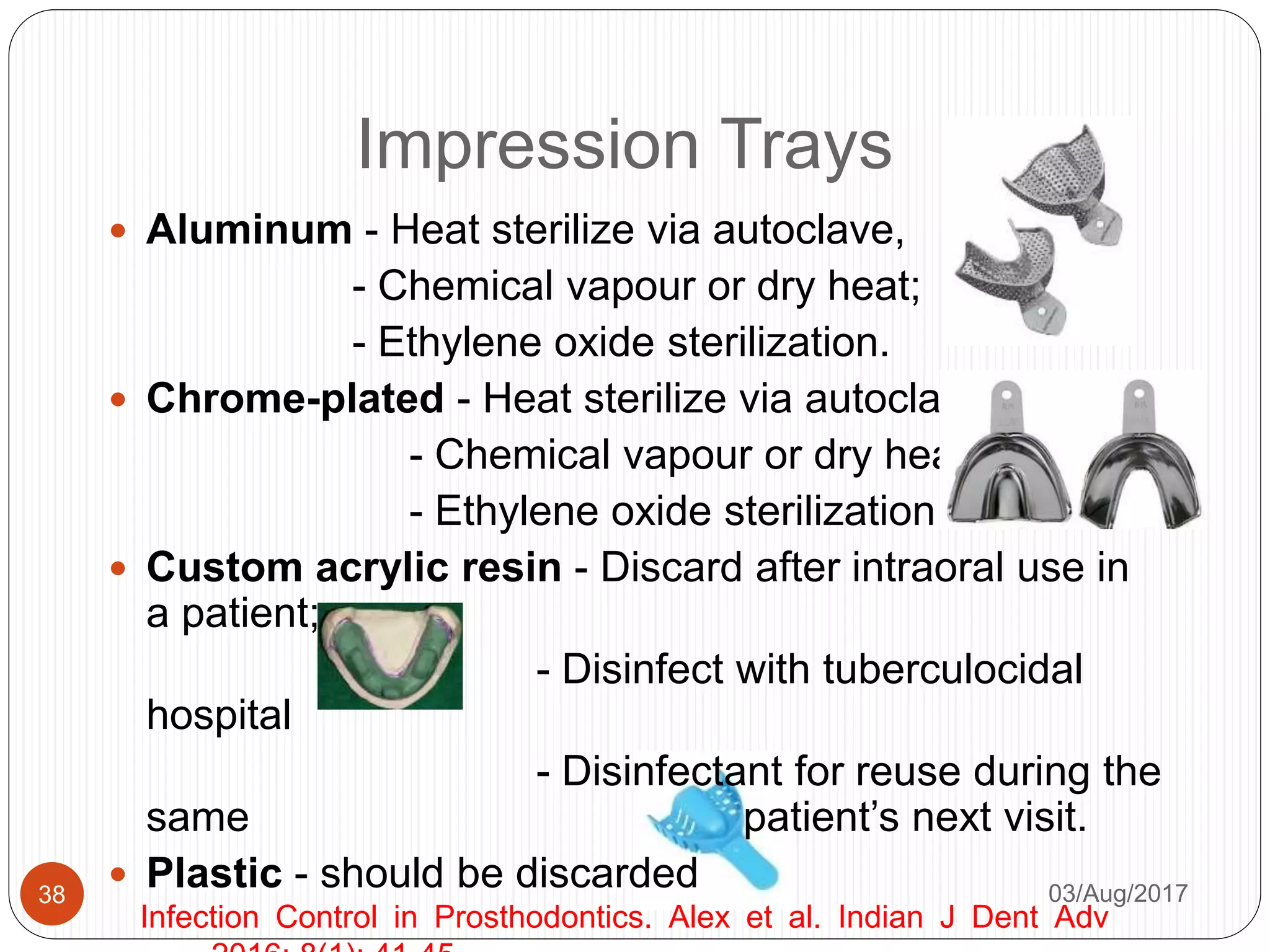 Cross Infection control in Prosthodontics.pptx