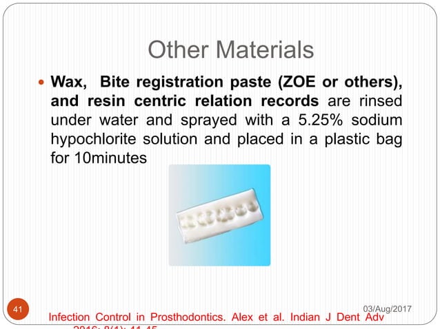 Cross Infection control in Prosthodontics.pptx | Dental Health ...