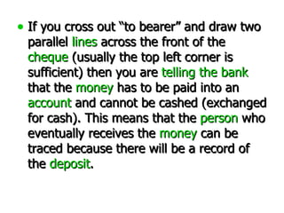 Crossing Of Cheques | PPT