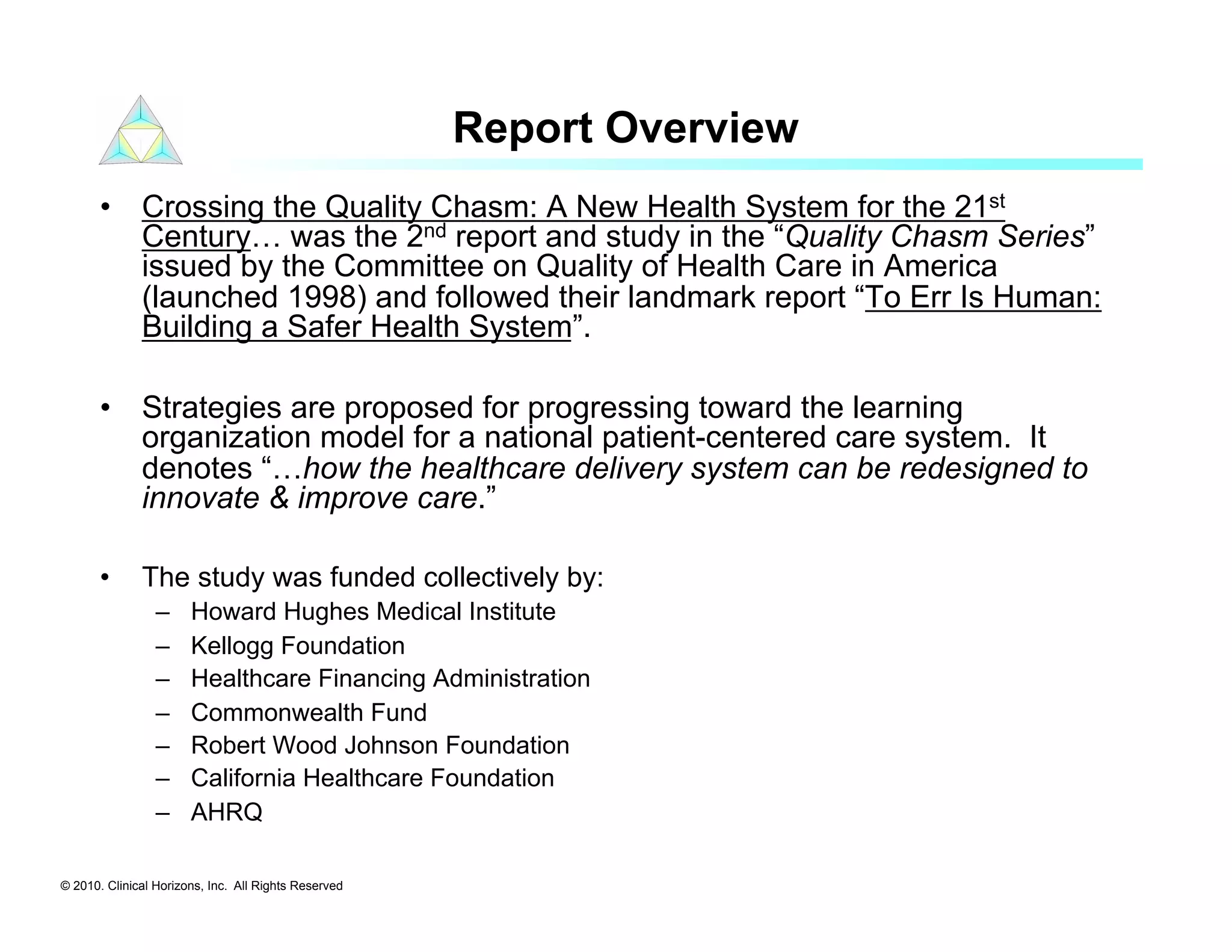 Crossing the-quality-chasm-briefing-1208 | PDF