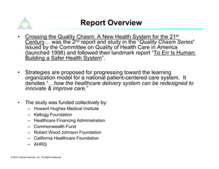 Crossing the-quality-chasm-briefing-1208 | PDF | Health Insurance ...