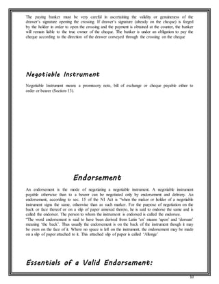 Crossing & endorsement | DOCX