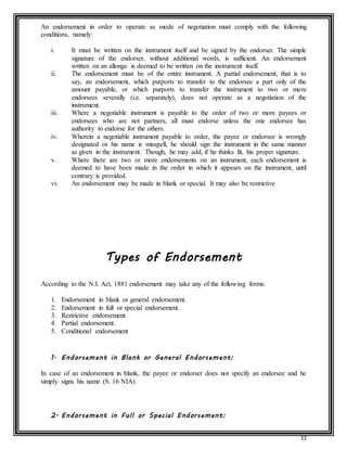Crossing & endorsement | DOCX