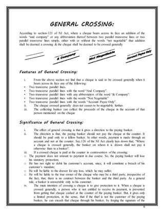 Crossing & endorsement | DOCX