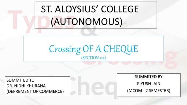 Crossing OF A CHEQUE.pptx