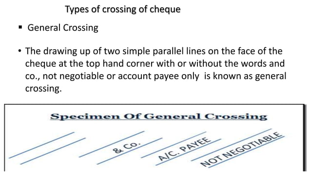 Crossing OF CHEQUE (1).pptx | Credit Cards | Personal Debt