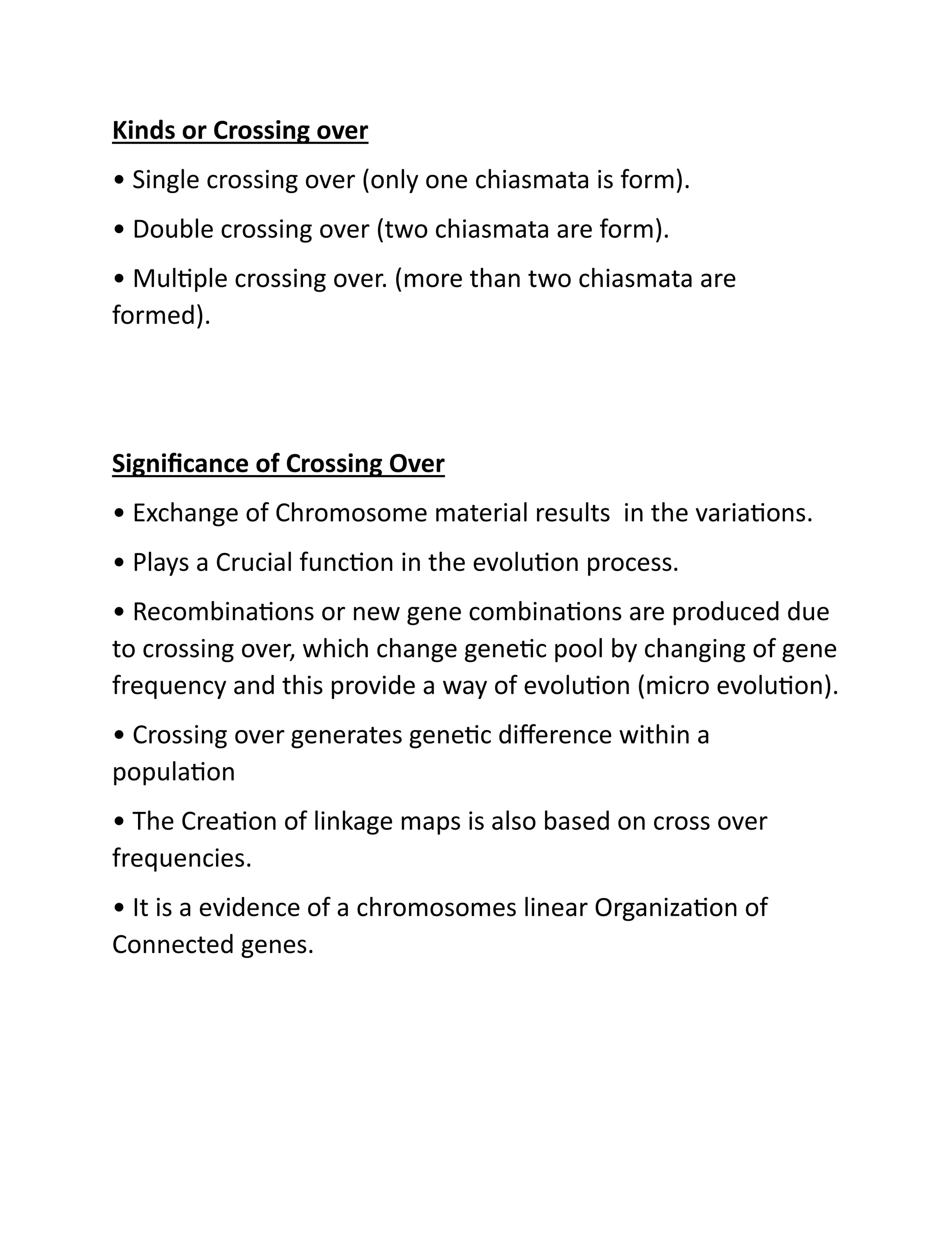 Chromosome pairing and Crossing over .docx
