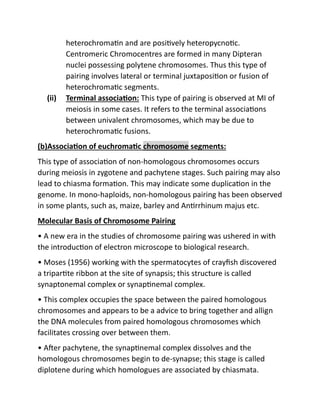 Chromosome pairing and Crossing over .docx