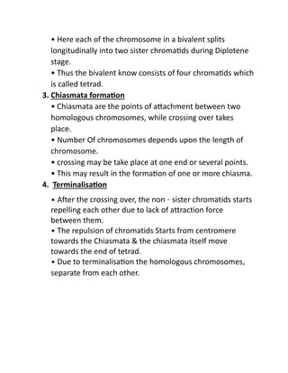 Chromosome pairing and Crossing over .docx