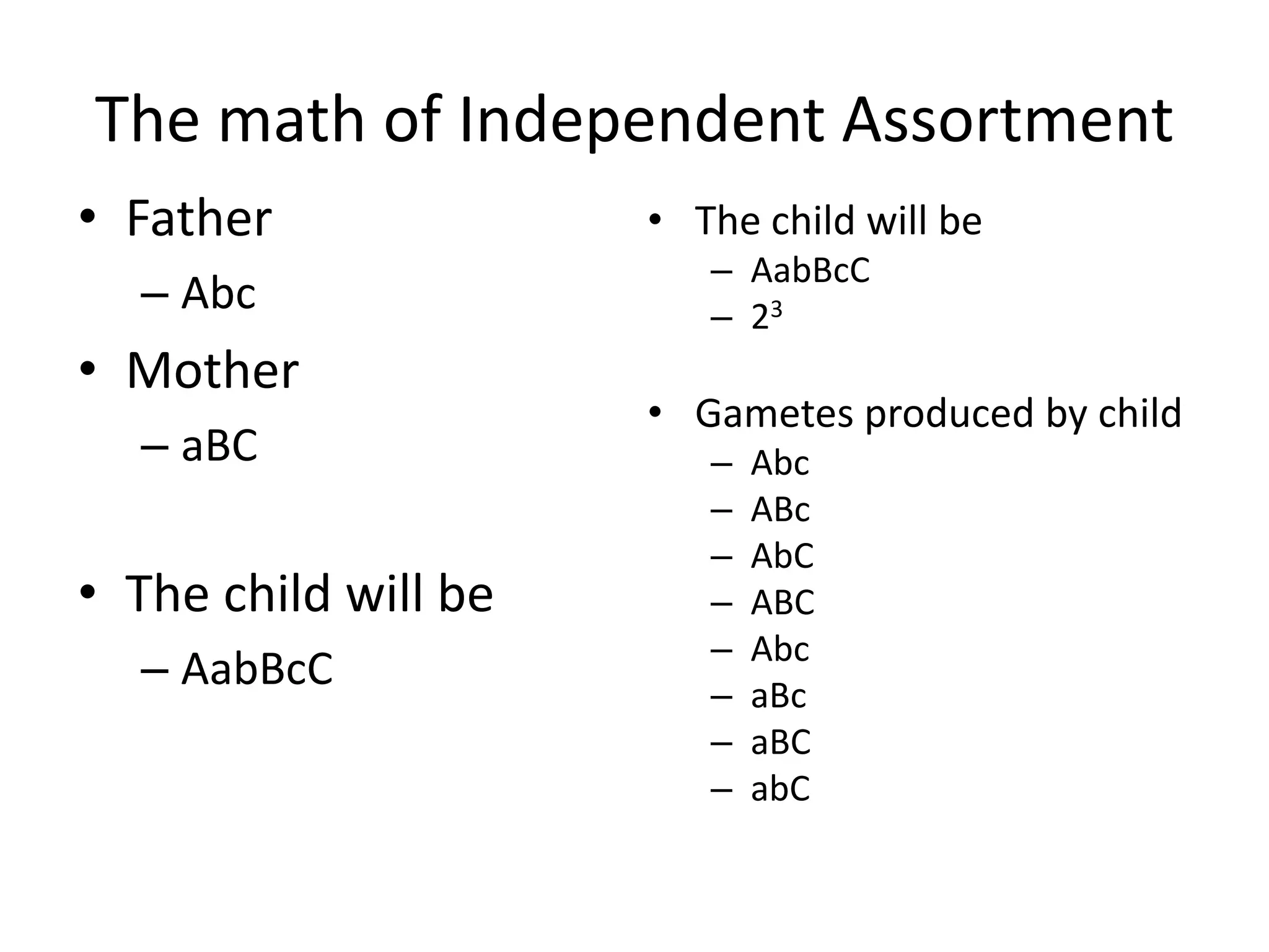 Crossing over and independent assortment | PPTX